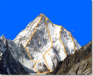 K2 8611m et du Broad Peak 8047m vu du ciel – Altissima – informations ...